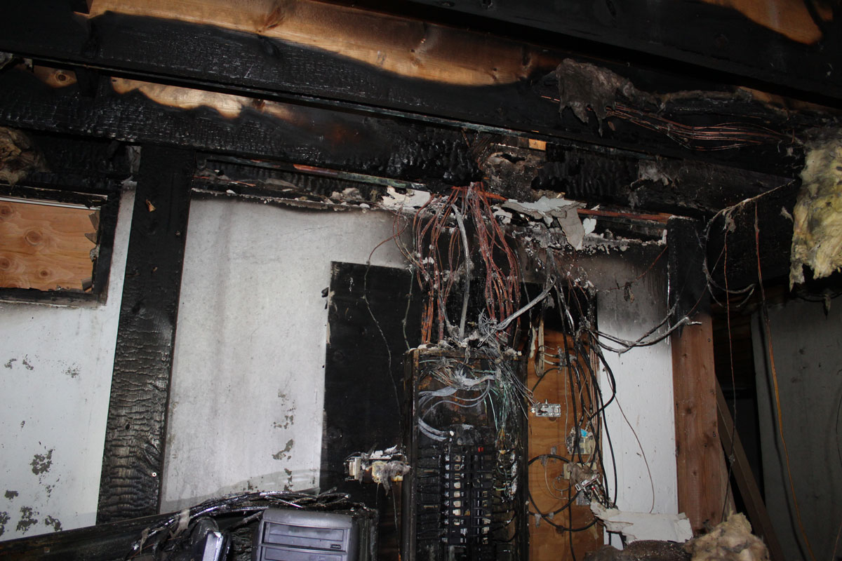 Electrical Fire Damage