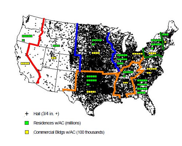 HVAC Condenser Coil Hail Damage – Repair or Replace? | VERTEX