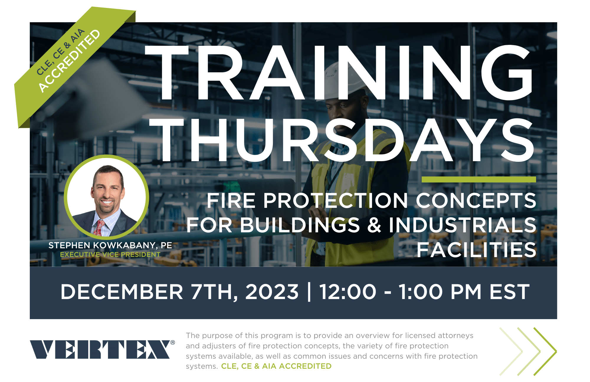 TRAINING THURSDAYS ACCREDITED WEBINAR: FIRE PROTECTION CONCEPTS FOR ...
