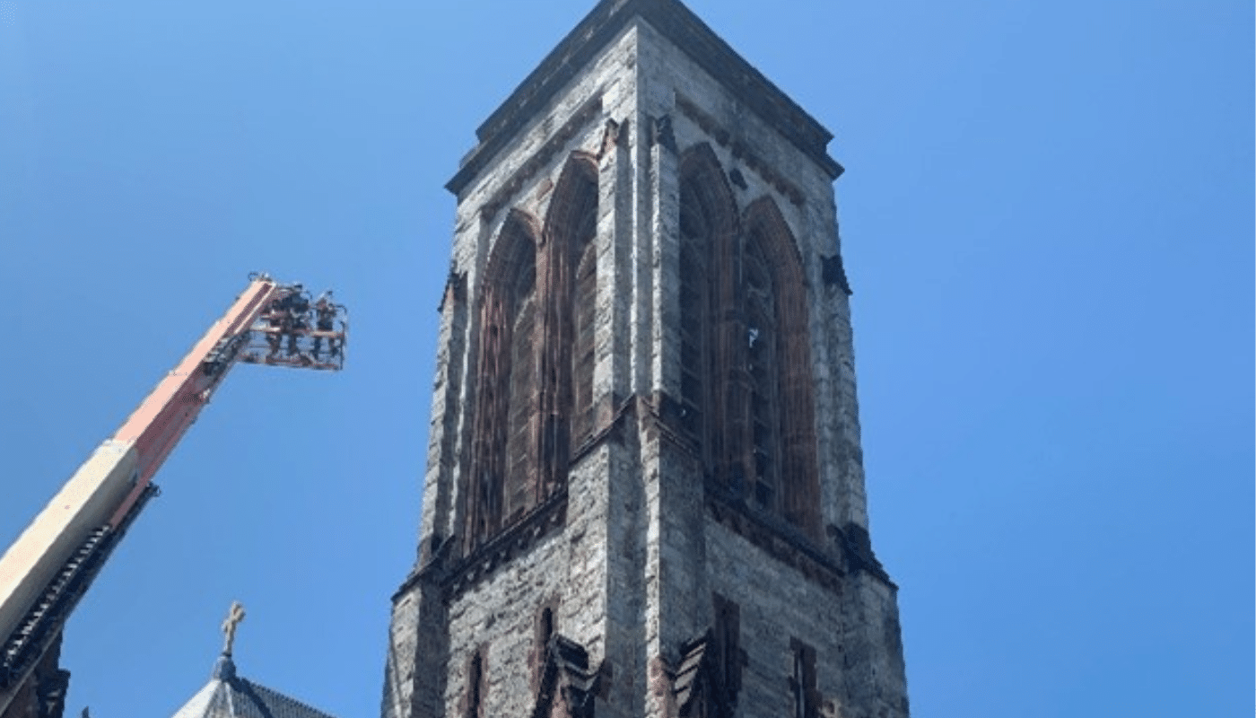 Lightning Strike to Church Bell Tower | VERTEX