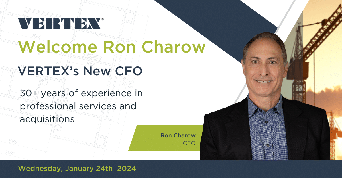 Ron Charow Joins VERTEX as New CFO | VERTEX