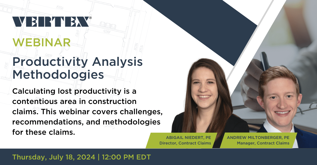 Productivity Analysis Methodologies Webinar | VERTEX