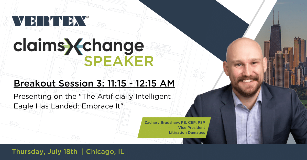 VERTEX VP Zachary Bradshaw Discusses AI's Legal Impact at Claims ...