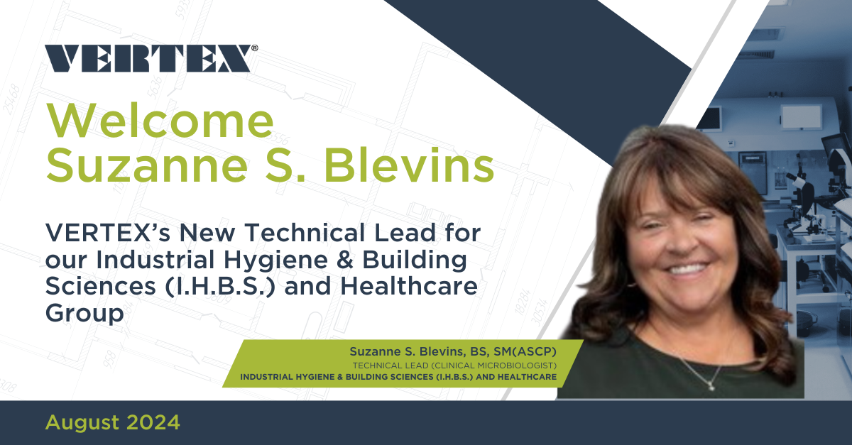VERTEX Welcomes Suzanne Blevins as Technical Lead (Clinical ...